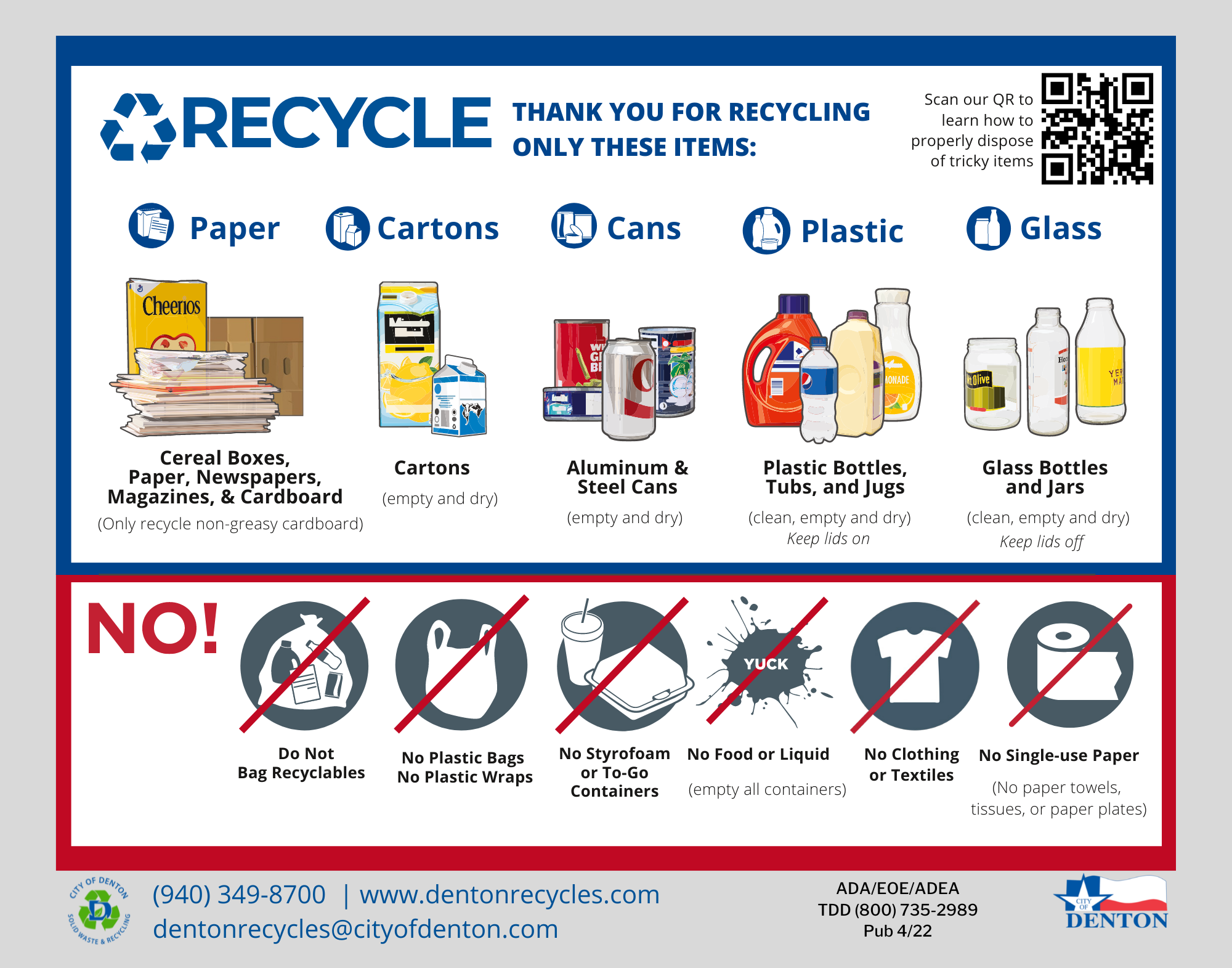 Do you know what to throw? (City of Denton Solid Waste & Recycling) — Nextdoor — Nextdoor