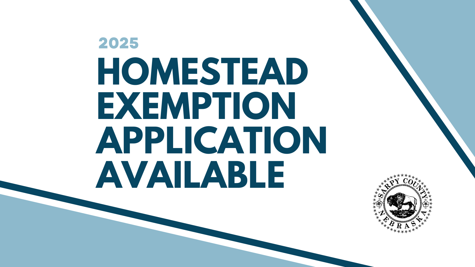 The 2025 Nebraska Homestead Exemption Application is now available ...