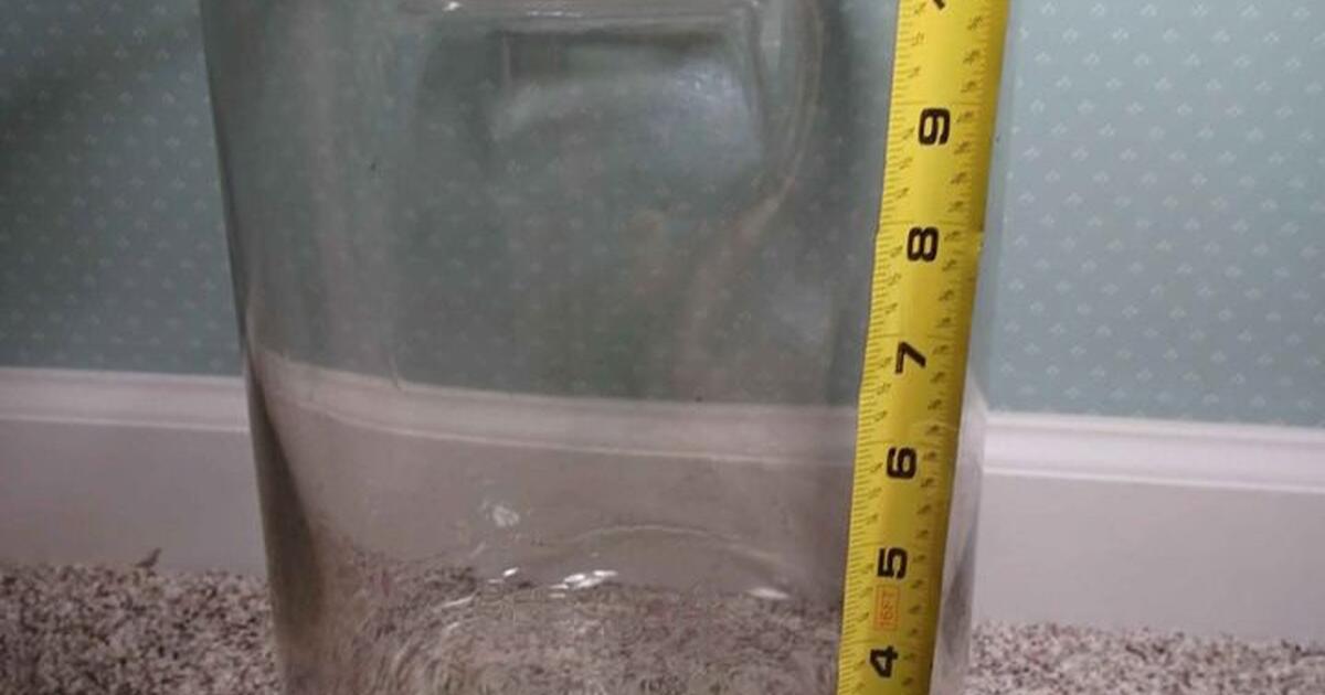 Jar, Vintage Glass - Edison Railroad Battery, USA Made, By Corning 9BJ4 ...