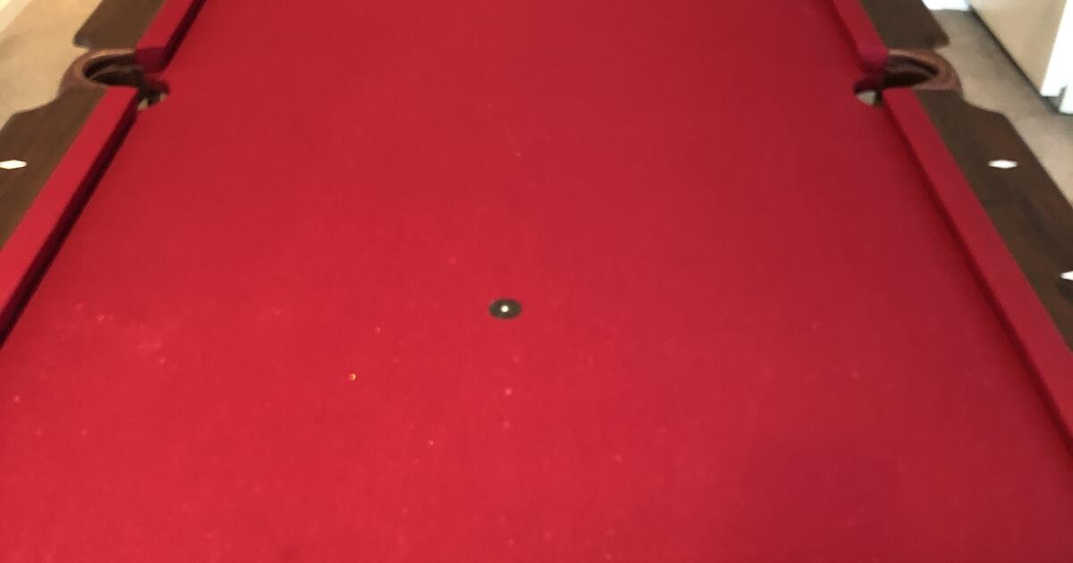 Red Felt Pool Table for $300 in Lilburn, GA | For Sale & Free — Nextdoor