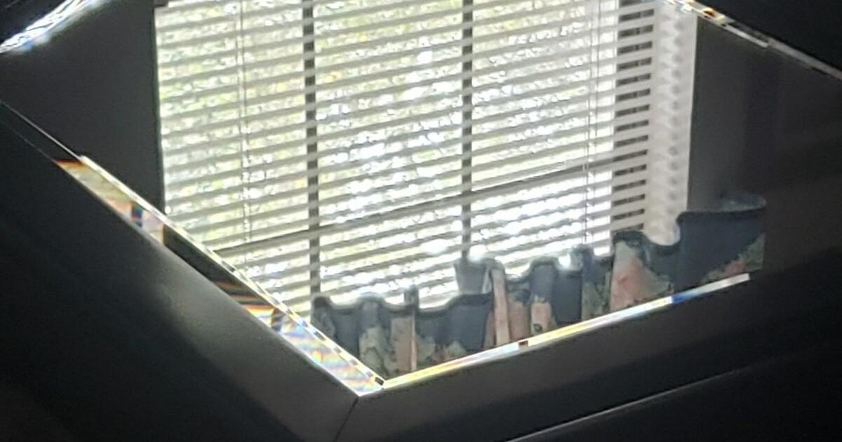 Vanity Mirror - slides out to reveal storage w/3 shelves for $30 in ...