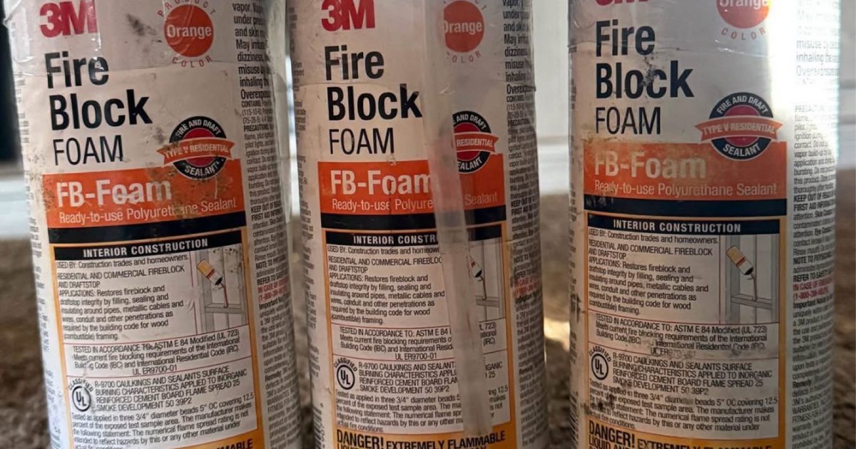 3M Fire Block Foam for $25 in Sutter Creek, CA | For Sale & Free — Nextdoor