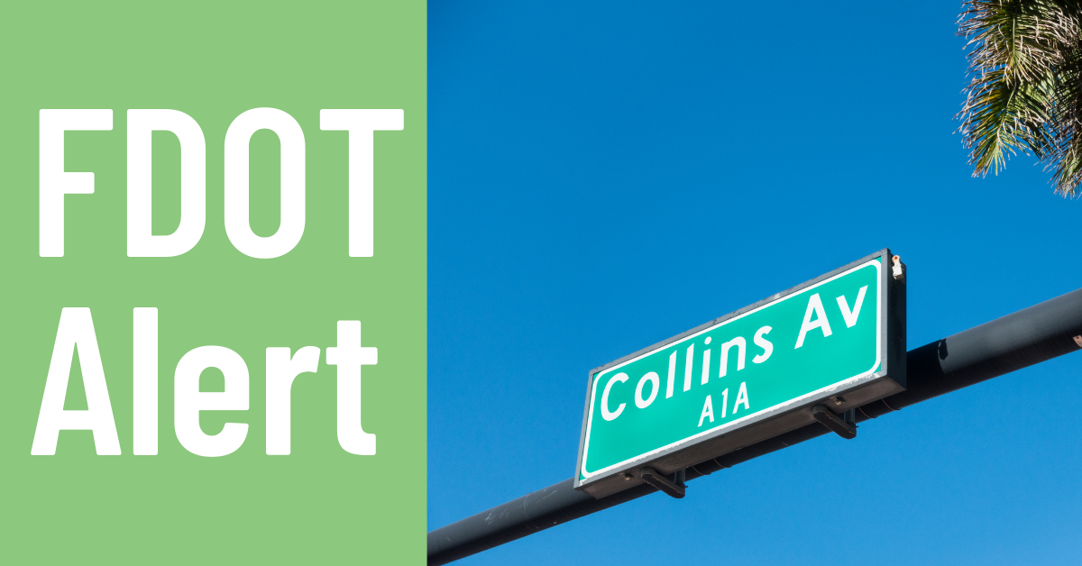 A Message from FDOT (Town of Surfside) — Nextdoor — Nextdoor