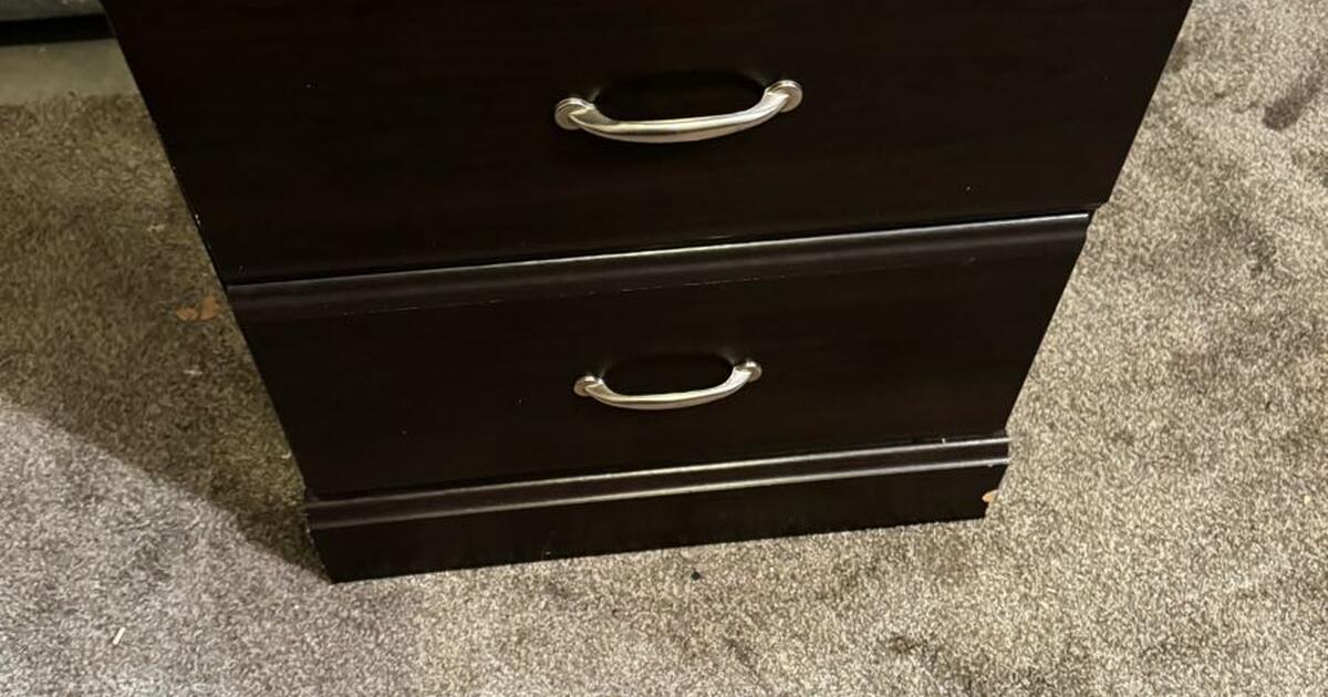 Free night stand and full size box spring with rails for Free in El ...