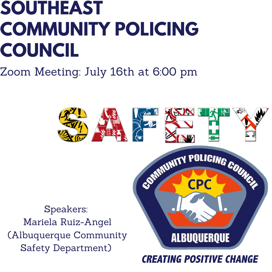 Southeast Community Policing Council Zoom Webinar on July 16th at 6:00 ...