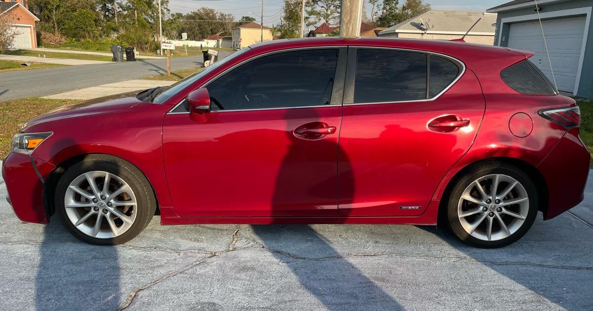 2013 Lexus hybrid CT 4doors red for $7700 in Poinciana, FL | For Sale ...