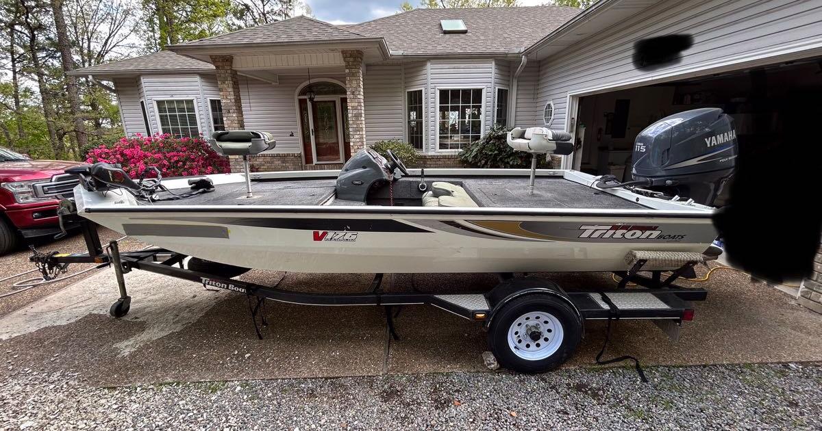 2002 Triton 176 V-MAG ALUMINUM BASS BOAT for $6500 in Hot Springs ...