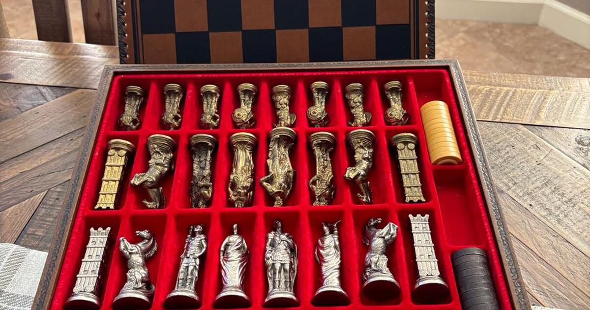 Pewter Medieval Chess Set for $125 in Eloy, AZ | For Sale & Free — Nextdoor