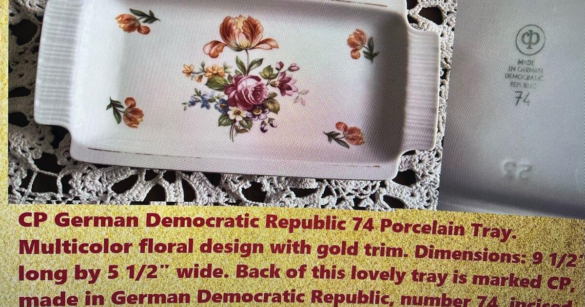 CP German Democratic Republic Porcelain Tray for $15 in Richboro, PA ...