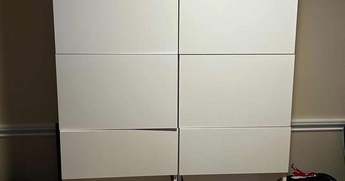 Shelving cabinets /w doors IKEA Besta (white) x2 for Free in Scotts ...