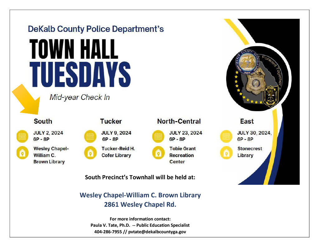 TOMORROW---DKPD Chief of Police Mirtha V. (DeKalb County Police ...