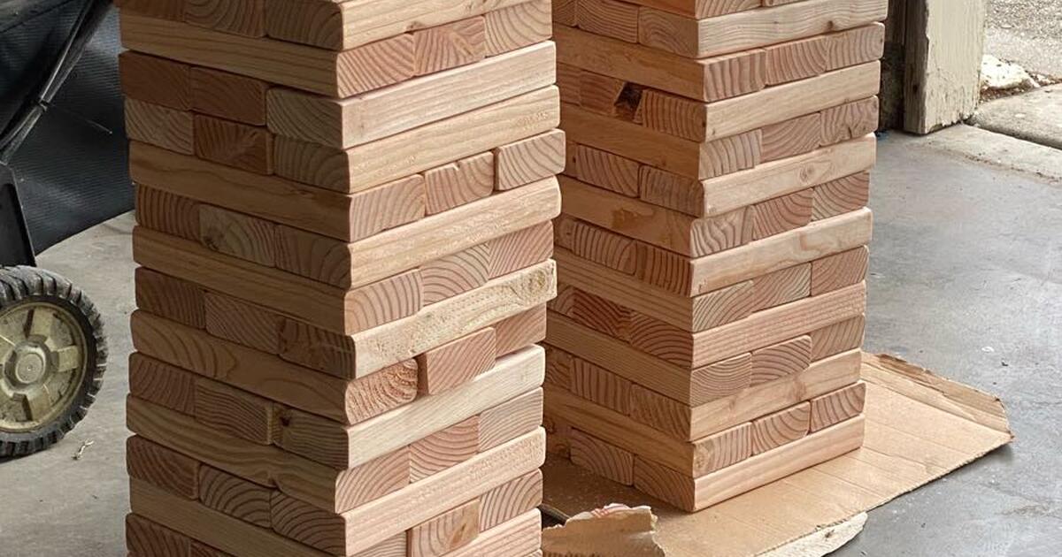 Giant Jenga Handcrafted In Rocklin for $100 in Rocklin, CA | For Sale ...