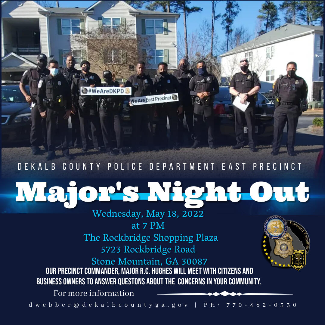 East Precinct's Major's Night Out, TODAY May 18th at 7 pm! (DeKalb ...
