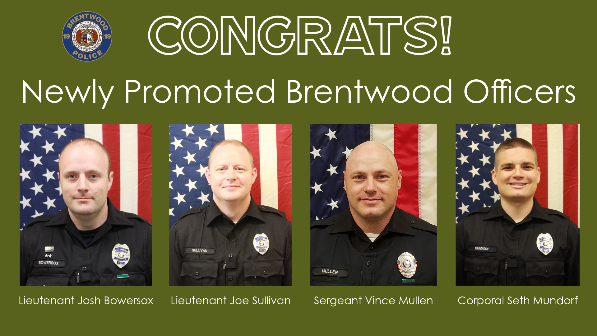 Offering our biggest congratulations to Brentwood Police Department’s ...