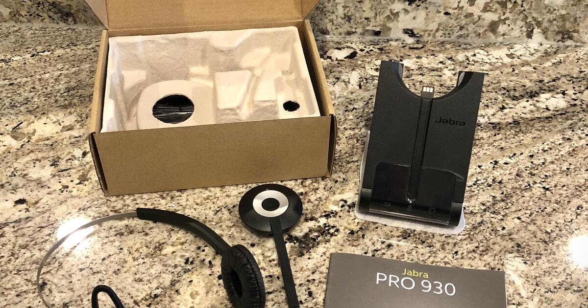 Jabra PRO 930 UC Wireless Headset for $40 in Pewaukee, WI | For Sale ...