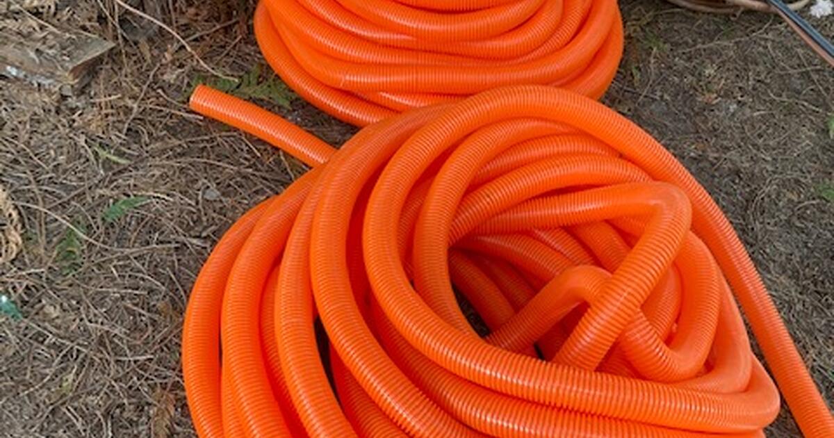 Orange Flexible Corrugated Polyethylene Non Split Tubing for $50 in ...