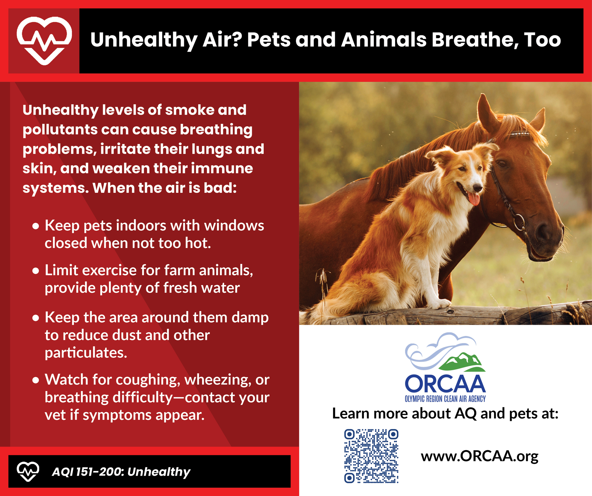 When the Air Quality Index reaches the red zone (AQI 151-200), the air ...