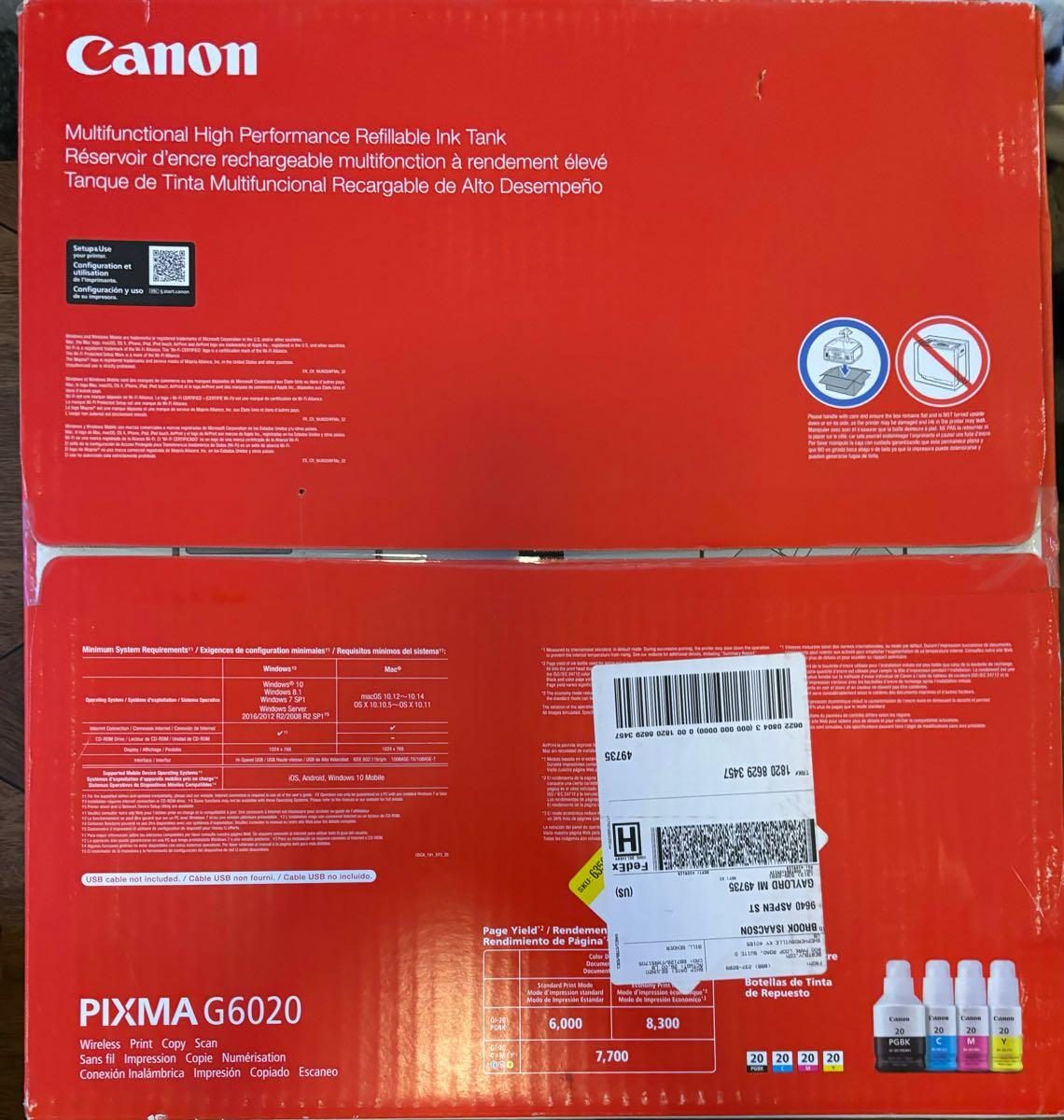 CANON PIXMA G6060 PRINTER-BRAND NEW UNOPENED for $125 in Farmington, MI ...