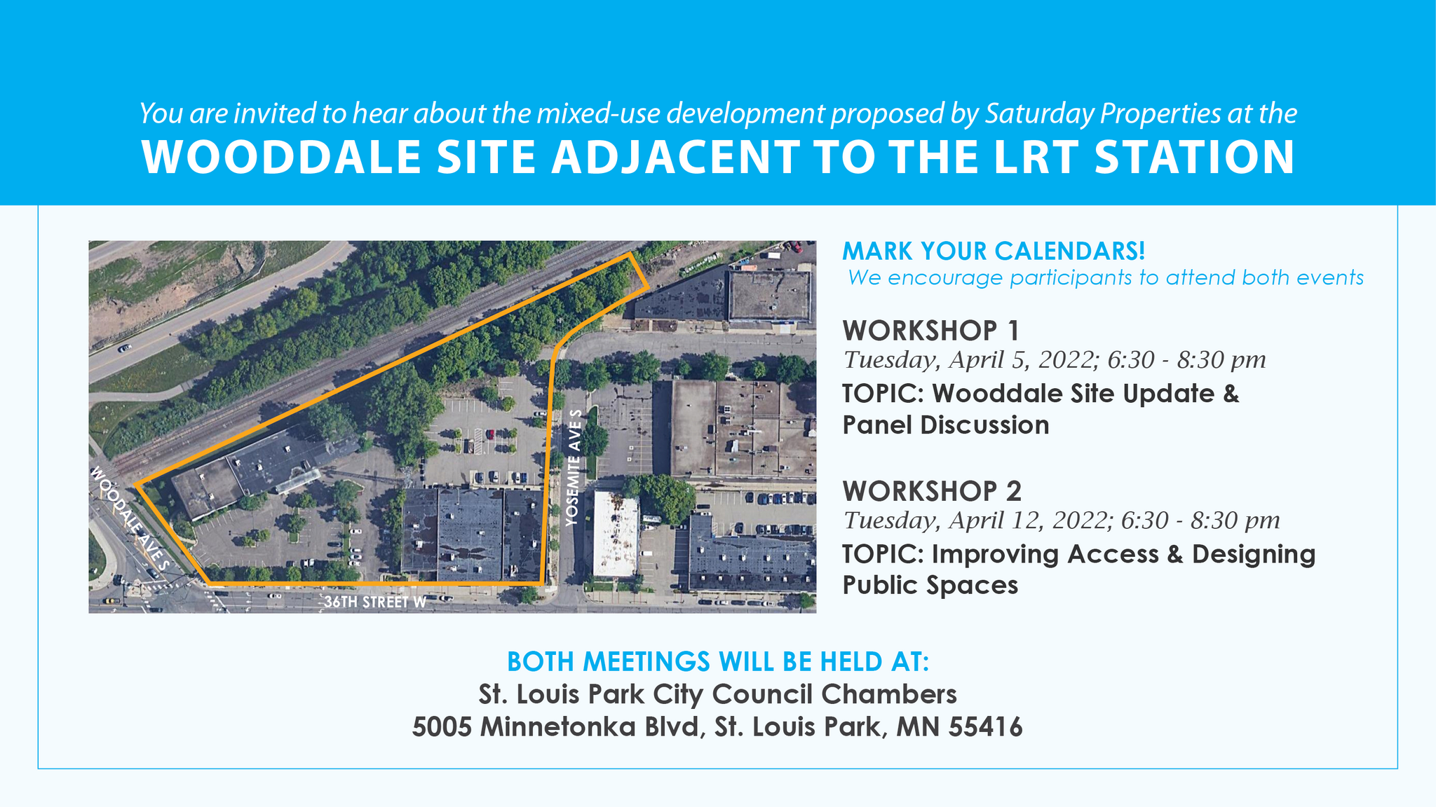 Wooddale Station redevelopment site community workshops (City of St ...