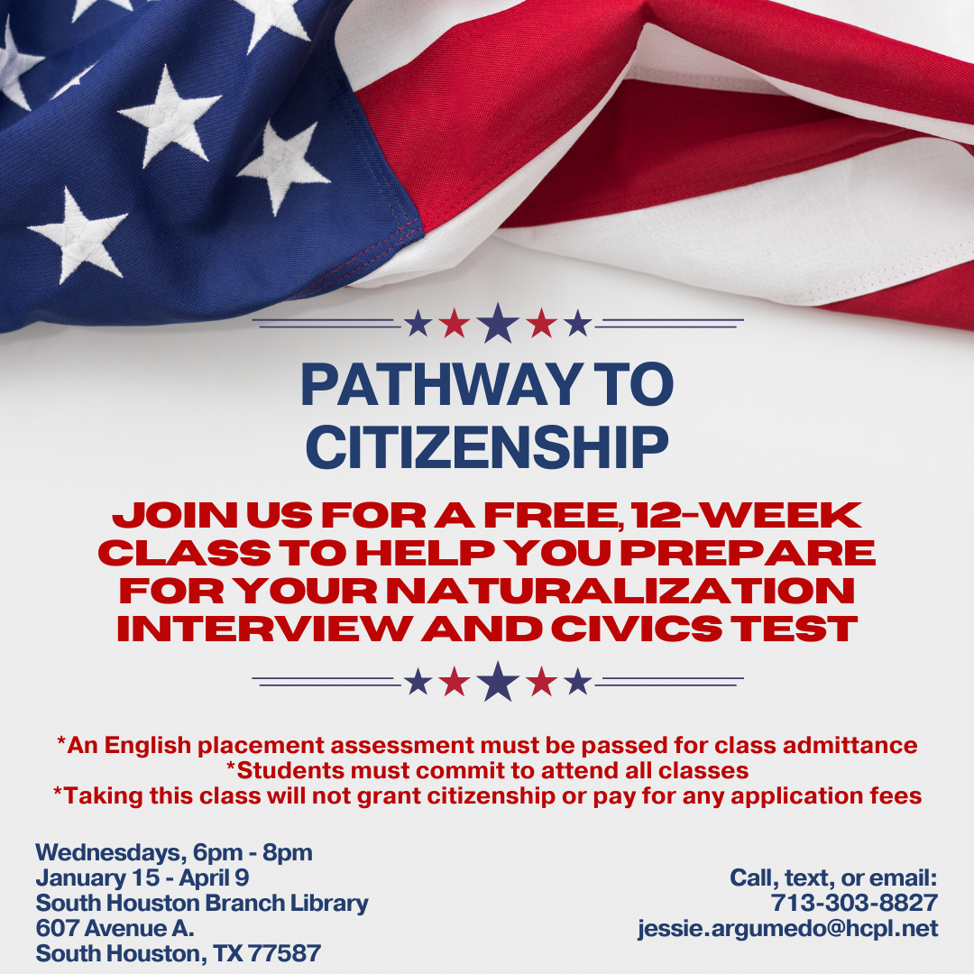 Classes starting January 2025! (Harris County Public Libraries ...