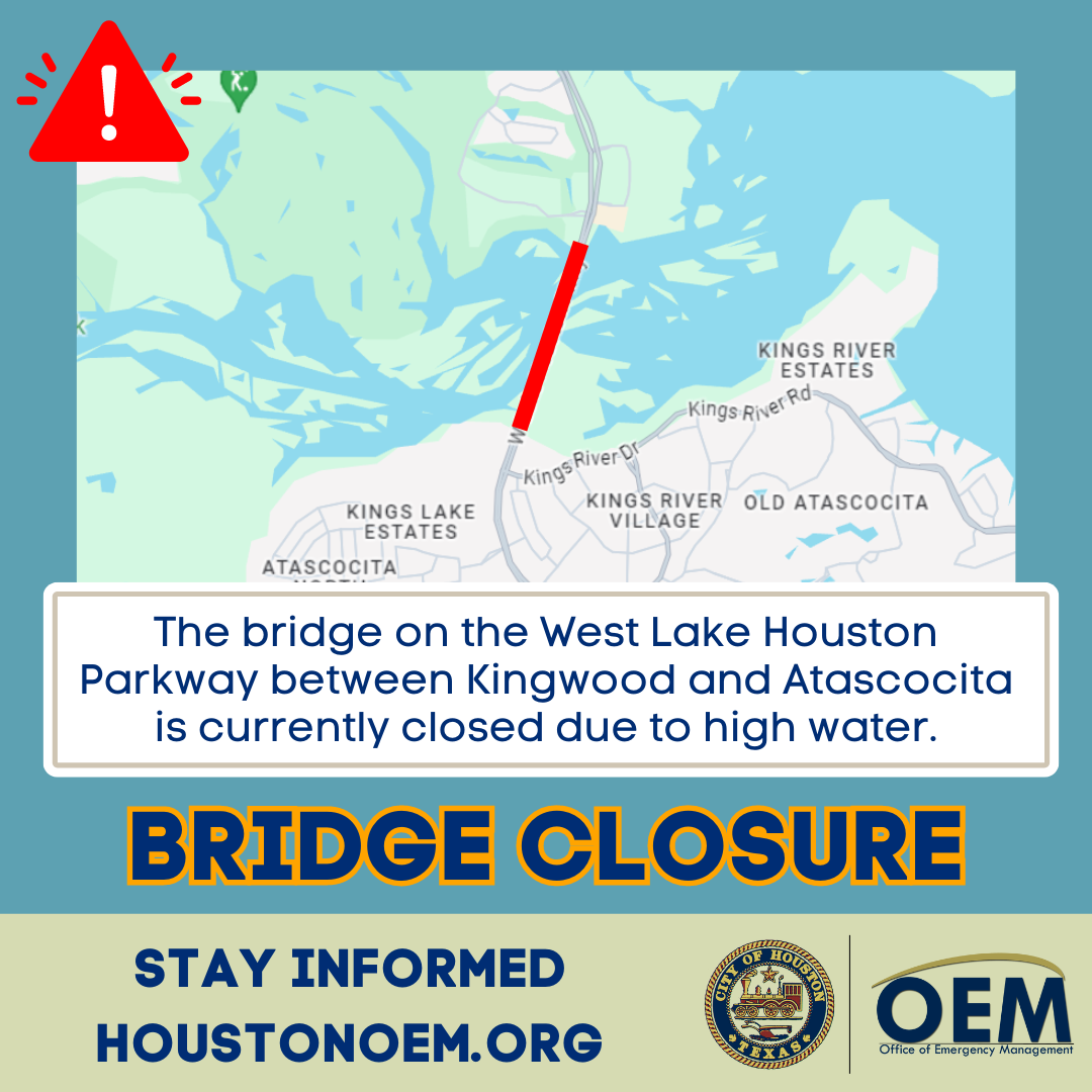 The bridge on the West Lake Houston Parkway between Kingwood and ...