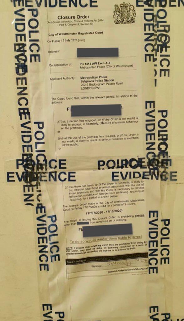 Partial Closure Order (Westminster Police) — Nextdoor — Nextdoor