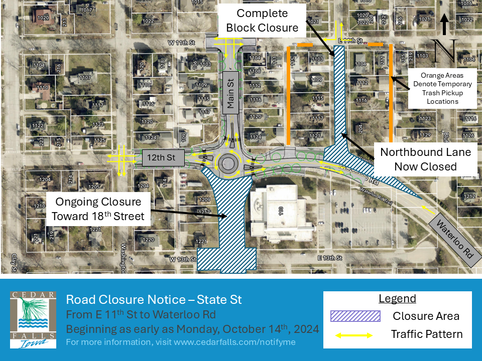 Beginning as early as Monday, October 14, the contractor will begin ...