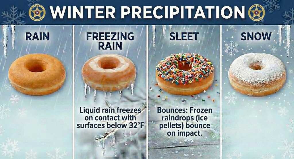 WHAT’S AN EASY WAY TO REMEMBER THE DIFFERENT TYPES OF WINTER PRECIPITATION?