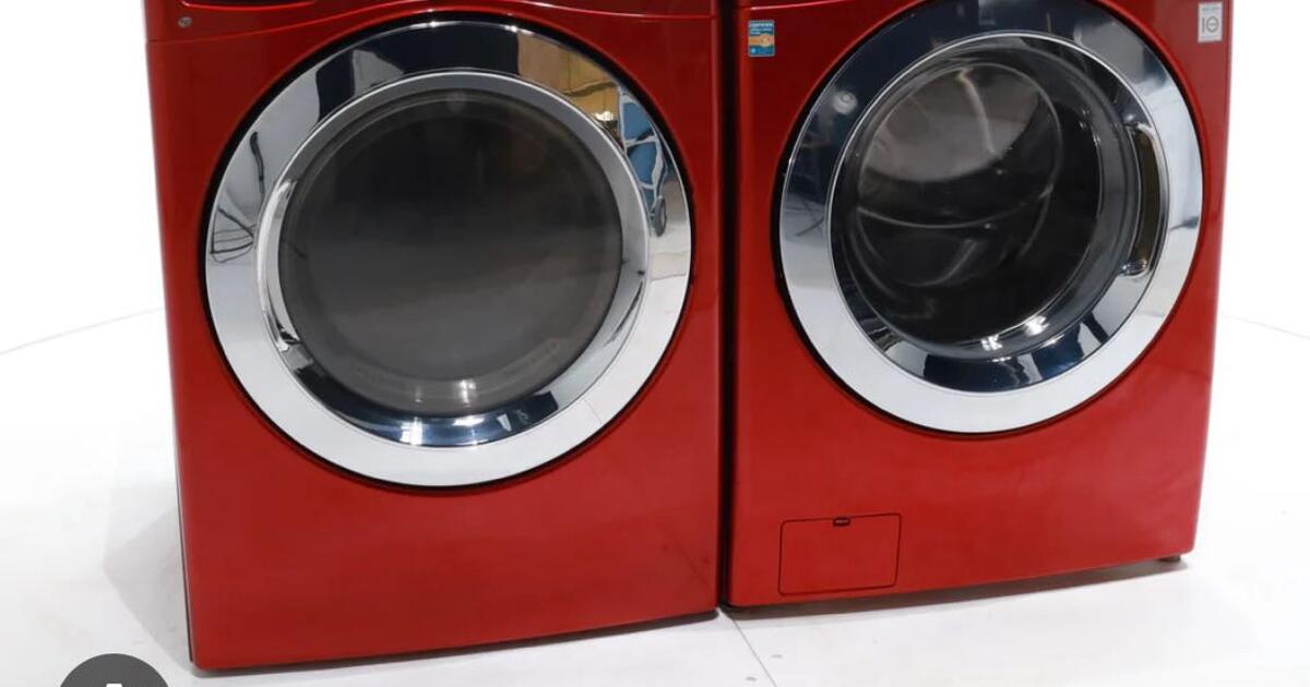 LG Wild Cherry Red Washer and Dryer Set for $200 in Tarzana, CA | For ...