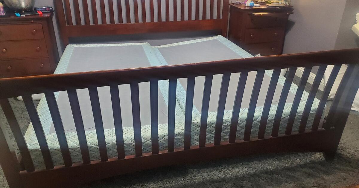 Solid Wood Cherry Bed (Frame Only) - King for $65 in Highland Village ...