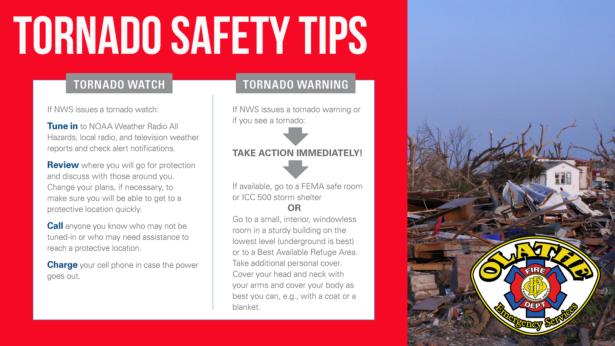 Statewide tornado drill reminder: 3/8/22 @ 10 a.m. (City of Olathe Fire ...