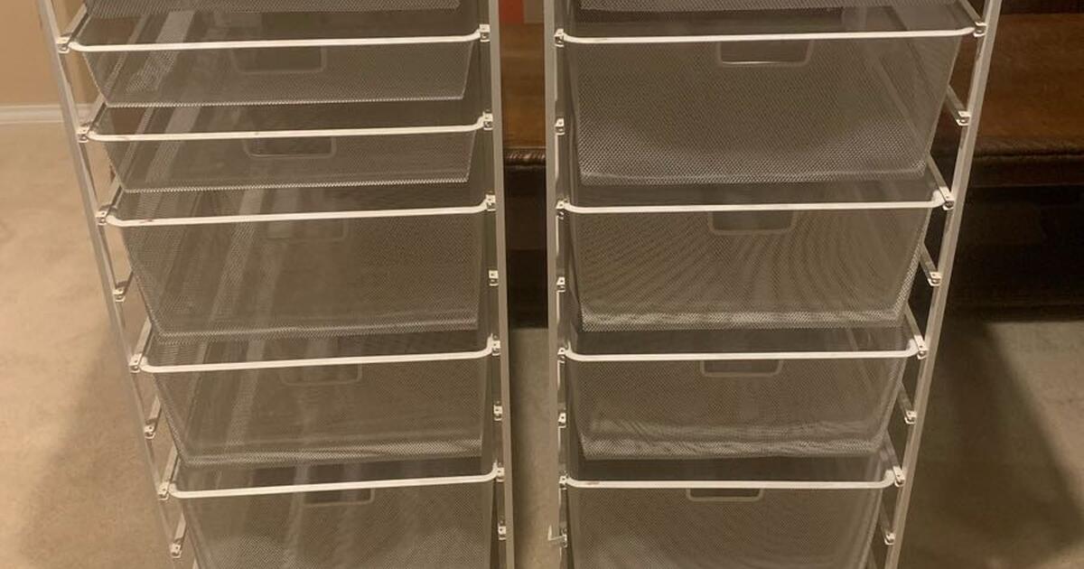 Set of 2 The Container Store Elfa Drawer Units For Crafts, Clothes, Etc ...