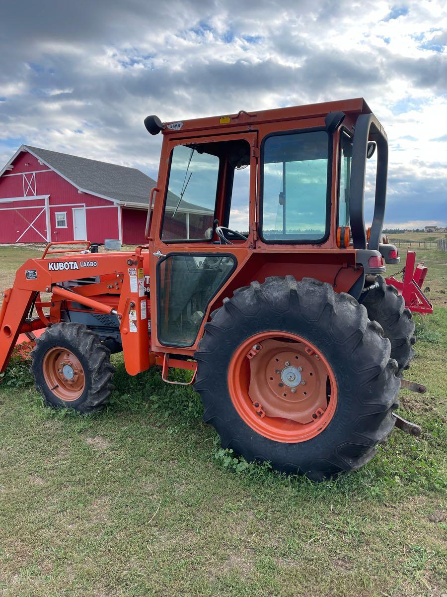 1999 Kubota L3600 Tractor w/Front Loader & Great Bend Backhoe ...