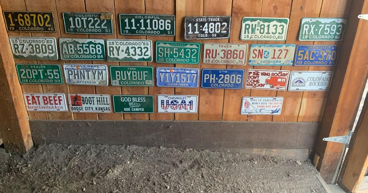 Vintage License Plates Collection for $45 in Evergreen, CO | For Sale ...