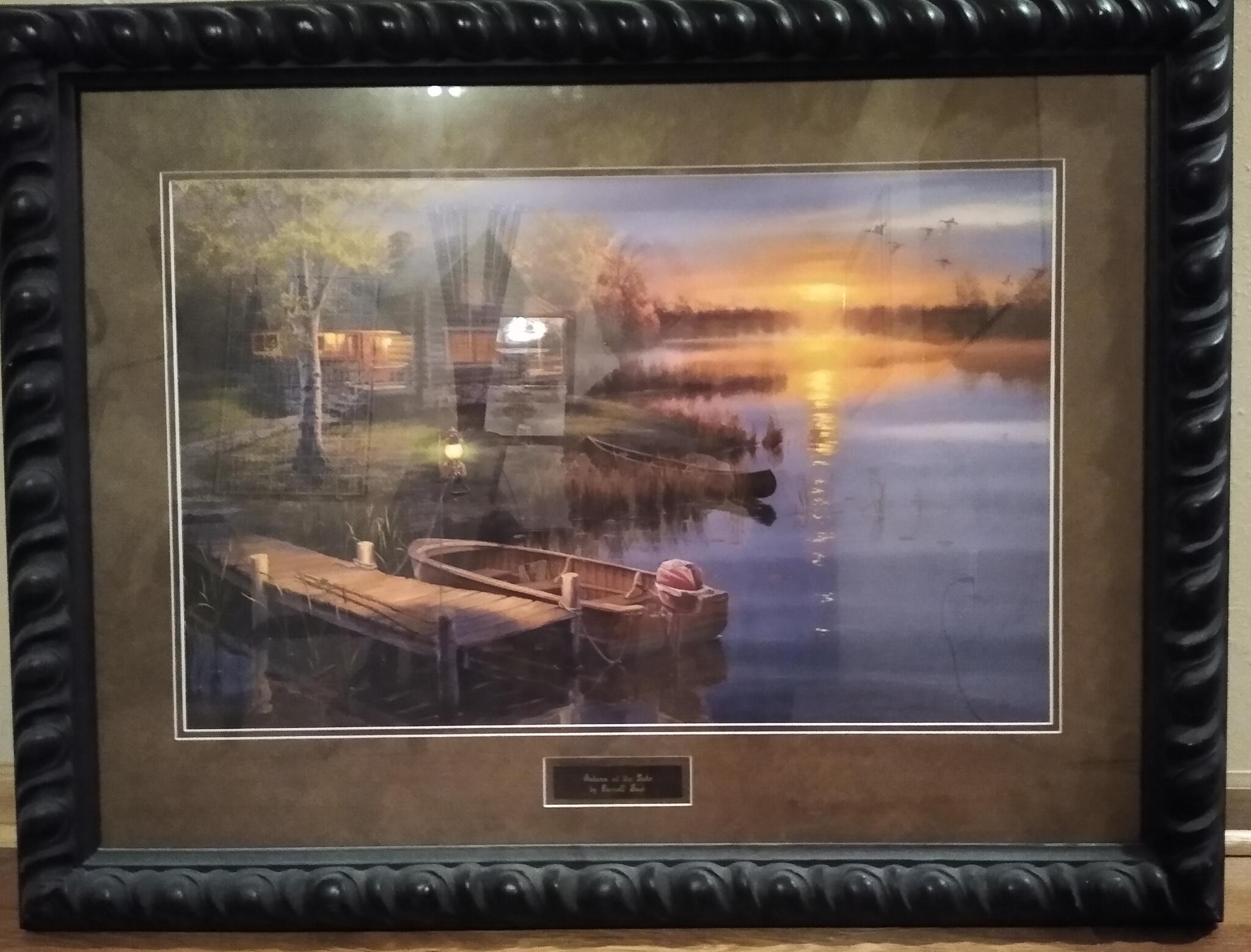 Autumn at the Lake-Darrel Bush, signed, numbered, framed for $125 in ...