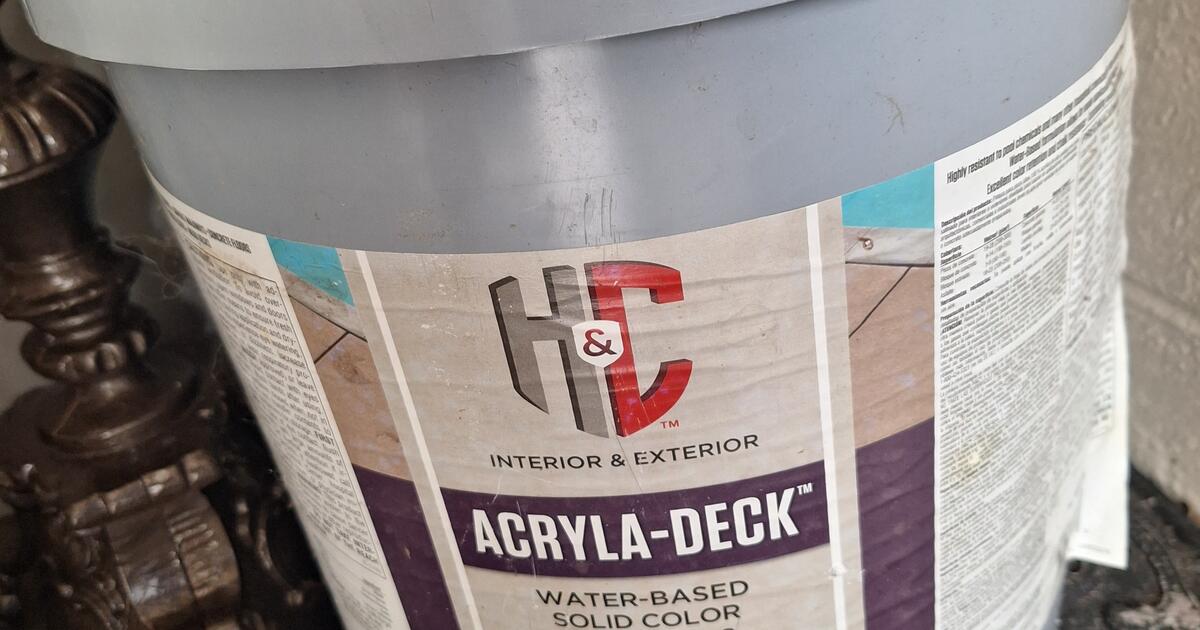 Acrylic Deck Paint - New for $35 in Ocala, FL | For Sale & Free — Nextdoor