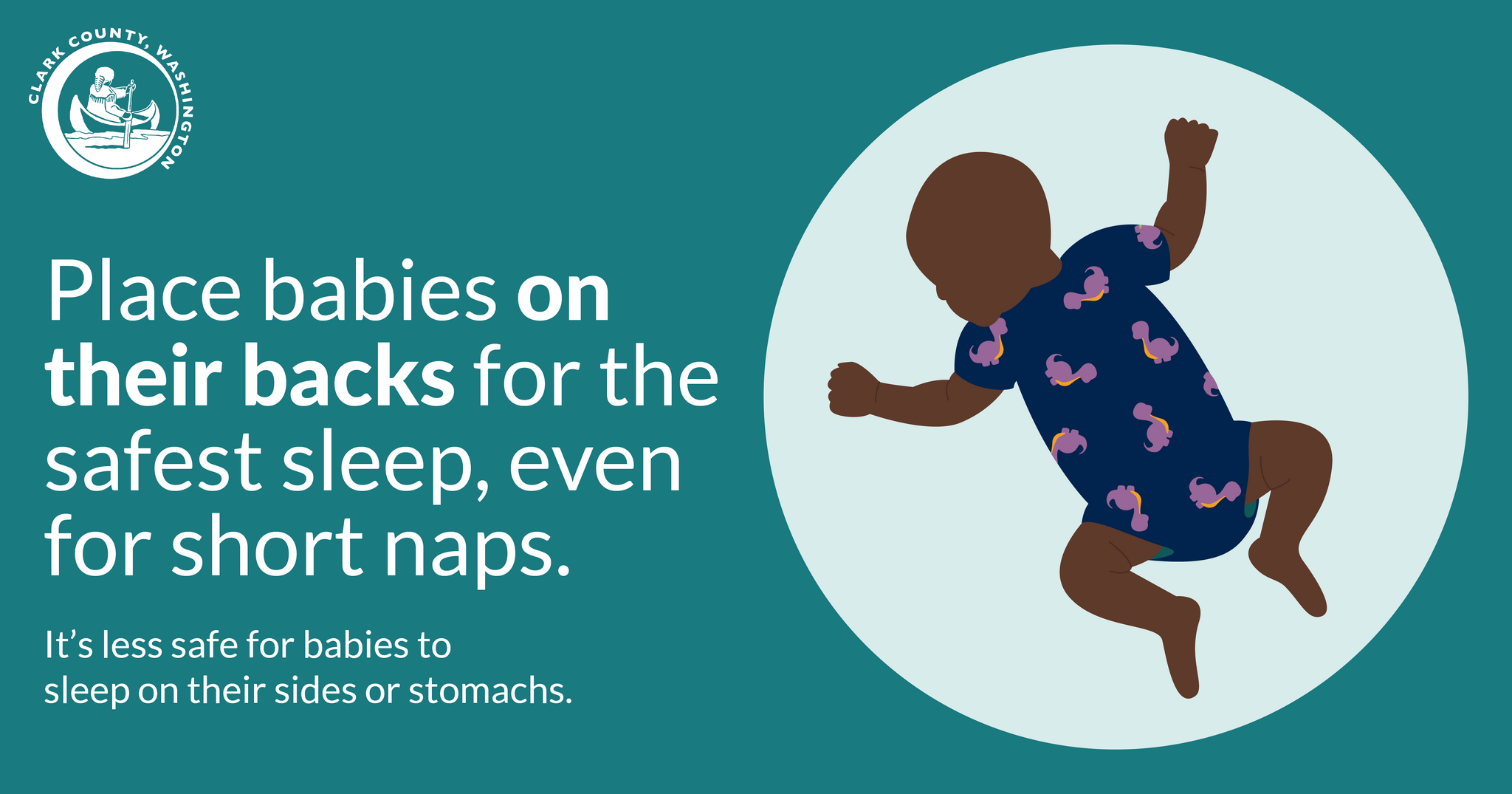 Sleeping baby safety tip: Always place babies on their backs to sleep ...