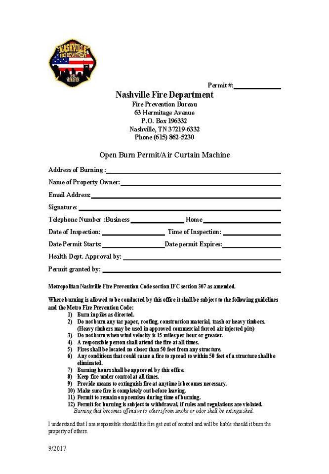 Open Burn Permit (Nashville Fire Department) — Nextdoor — Nextdoor