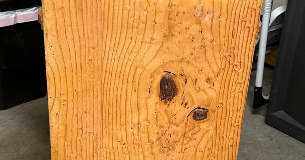 Log garbage can for $15 in Redmond, OR | For Sale & Free — Nextdoor