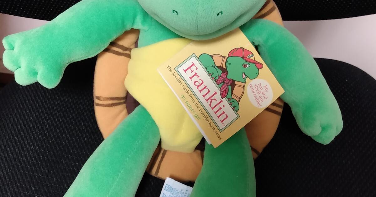 Vintage Franklin plush turtle NEW!! with tag attached, by Eden/Kids Can ...
