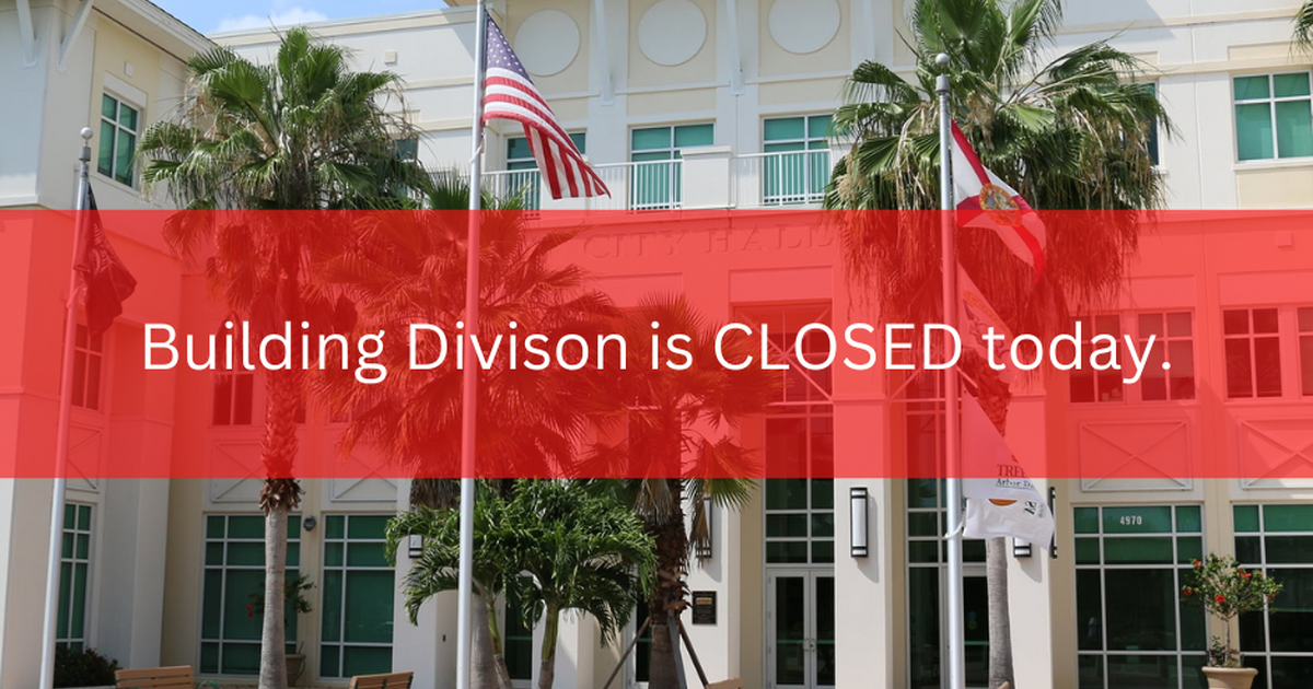 The Building Division will be closed to the public today due to several ...