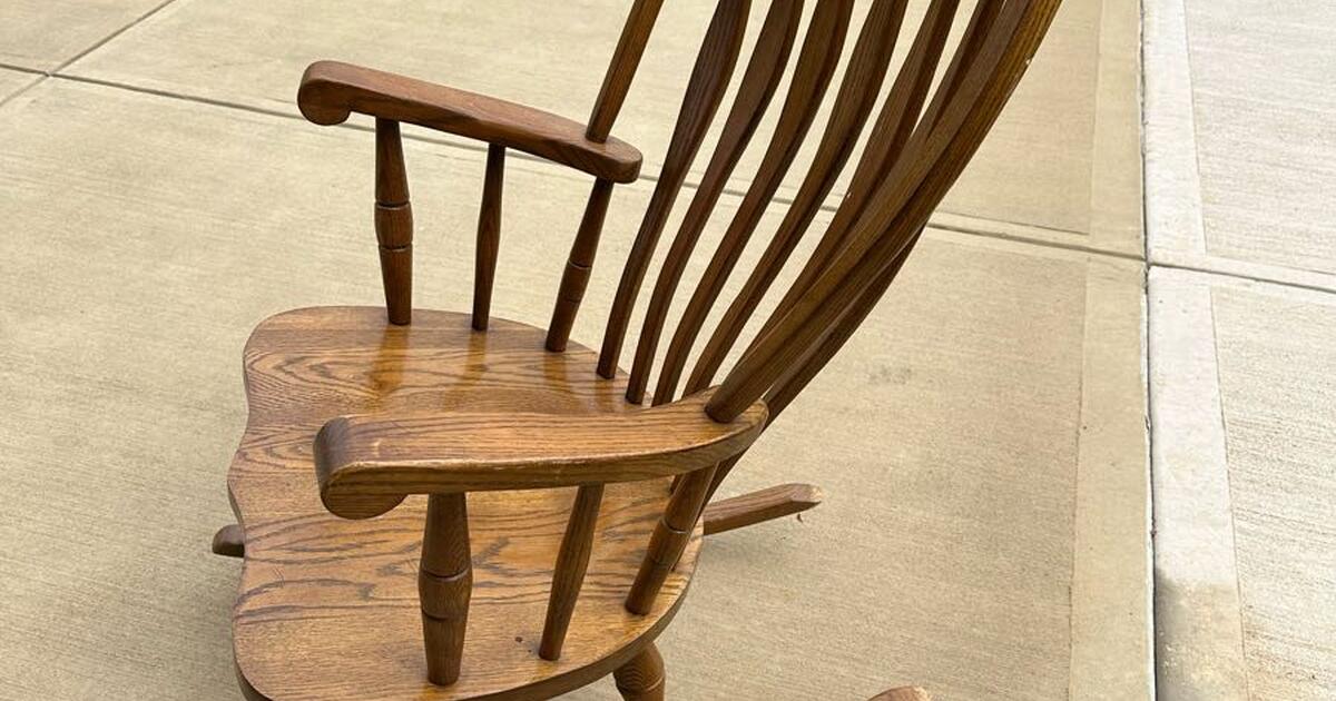 VA House oak rocking chair for $45 in Greensboro, GA | For Sale & Free ...