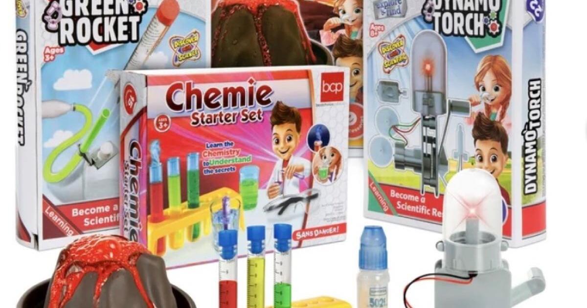 4-in-1 Science Project Kit, STEM & STEAM DIY Lab Experiments for Kids ...