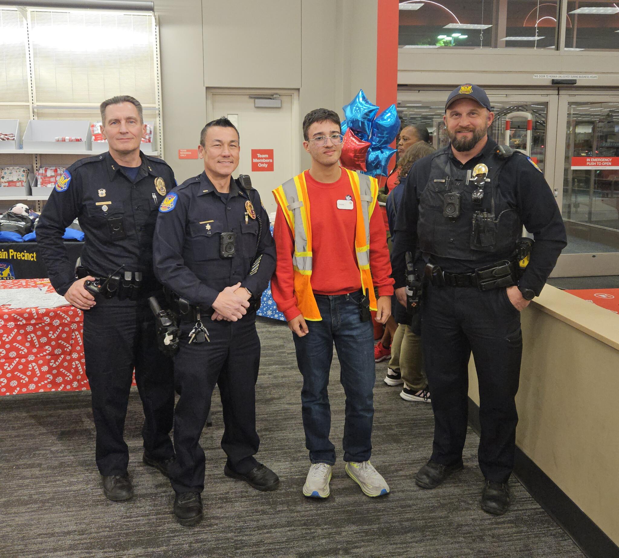 BMP CAO and NET squads held a Shop with a cop with Target Department ...
