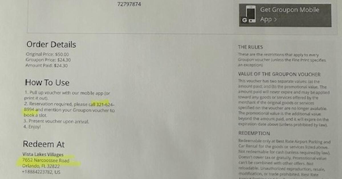Orlando Airport 5-day Off-site parking Groupon for $15 in The Villages ...