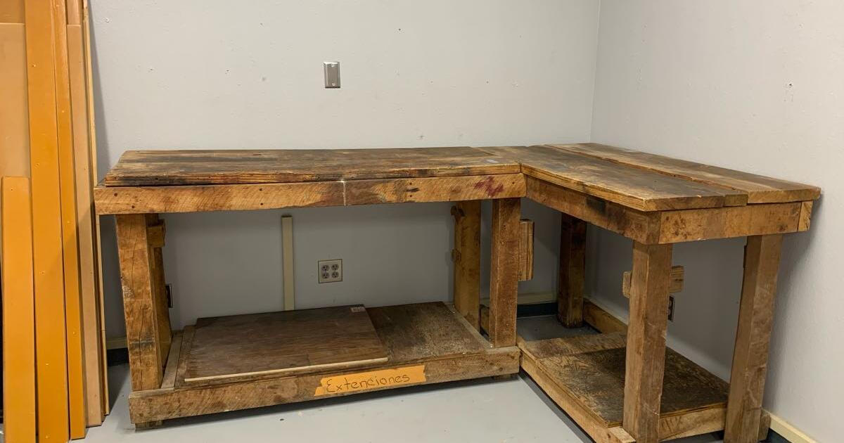 Wood work station/bench for Free in San Antonio, TX | For Sale & Free ...