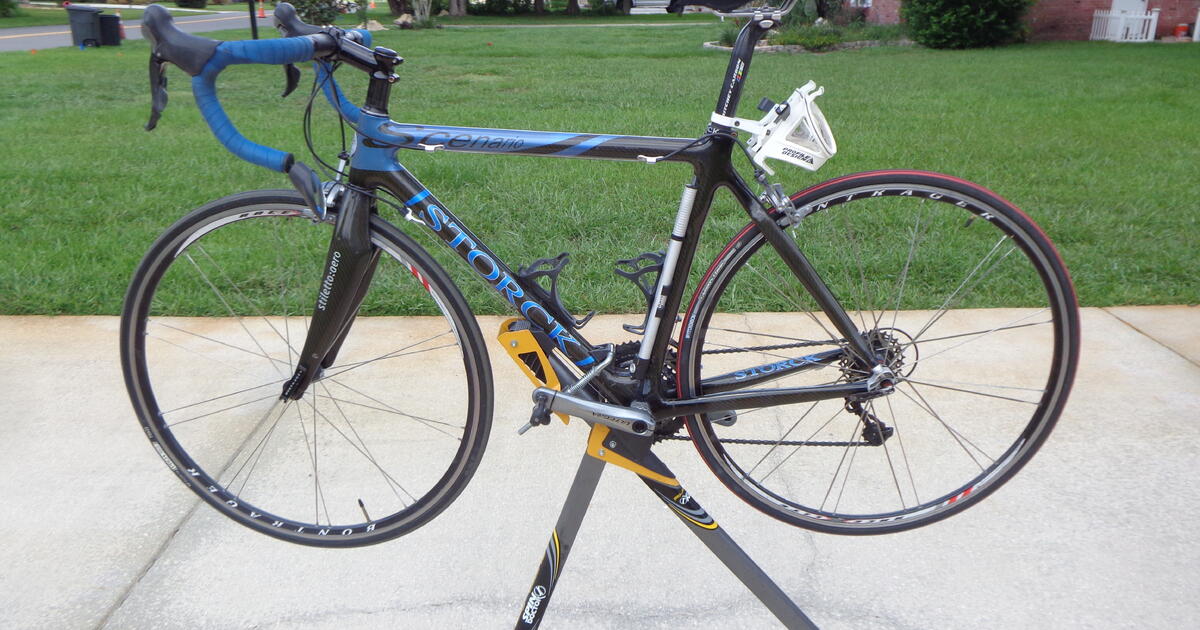 Carbon Fiber Storck Scenario C7-7 Bike and Spin Dr. Bike Stand for $610 ...