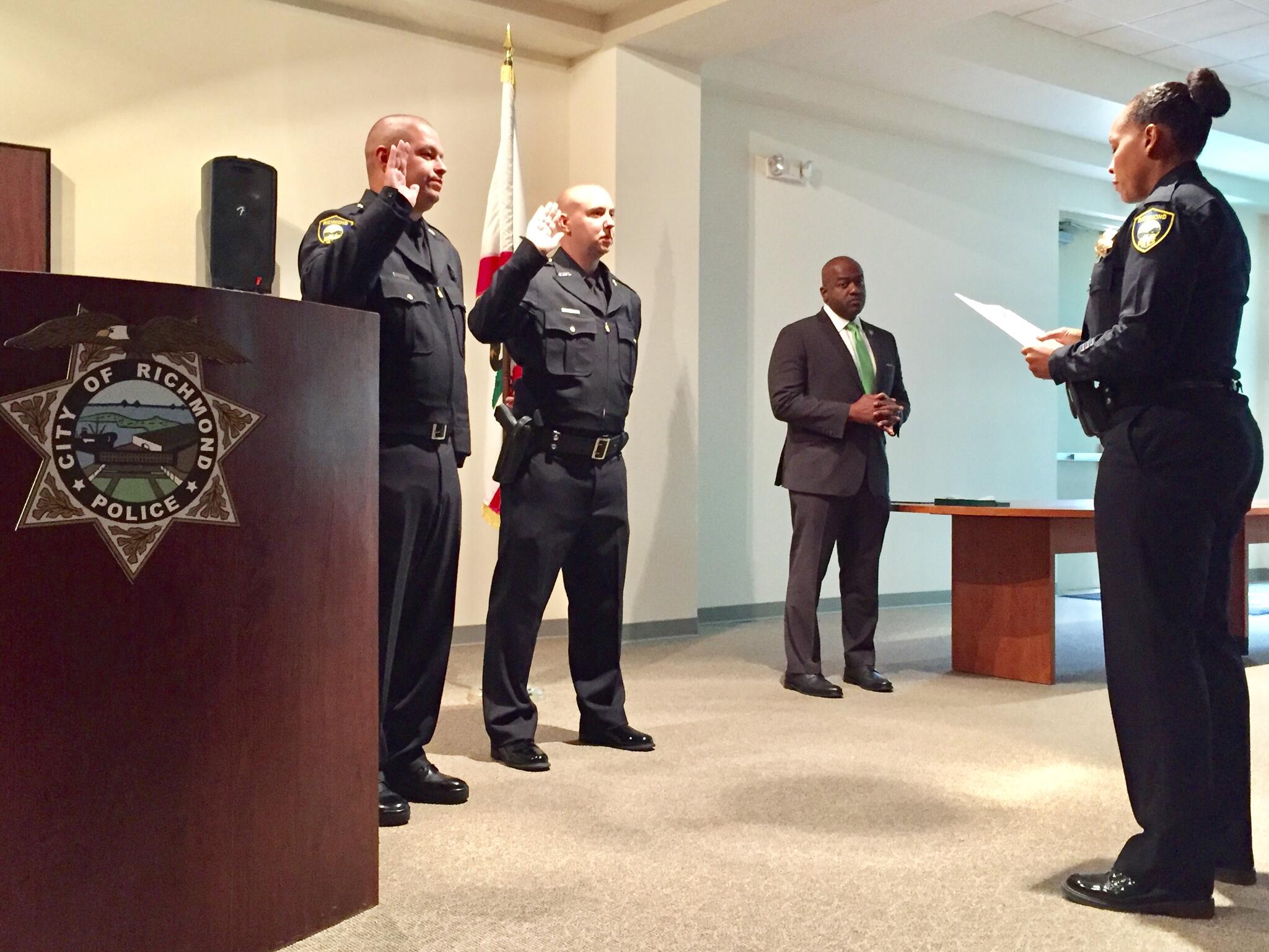 OFFICERS' SWEARING IN CEREMONY (Richmond Police Department) — Nextdoor ...