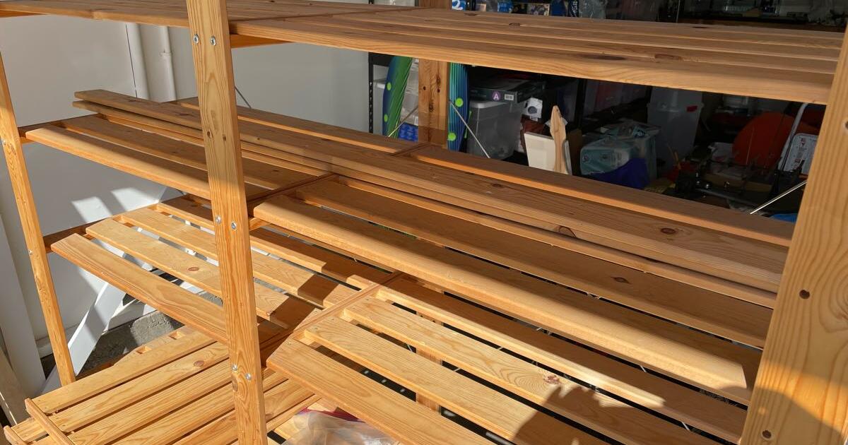 IKEA hejne wooden storage shelves for $80 in Saratoga, CA | For Sale ...