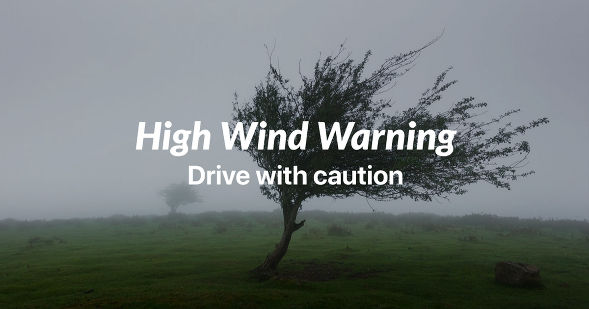 Alert: High wind warning — Nextdoor